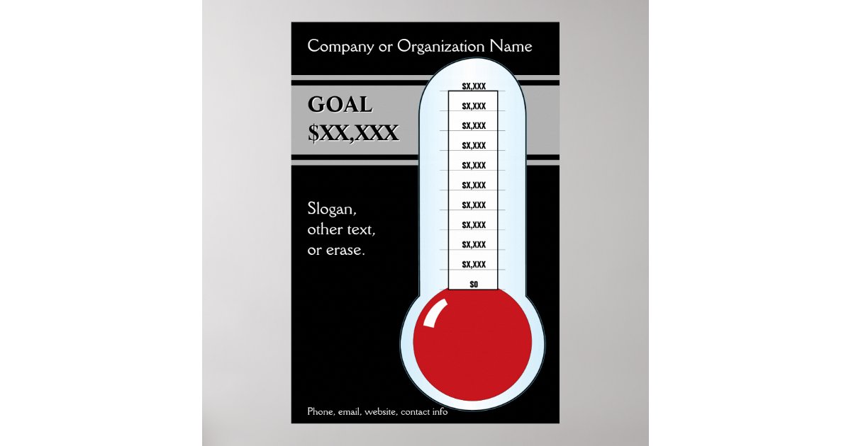 Classy in Black Goals Poster | Zazzle