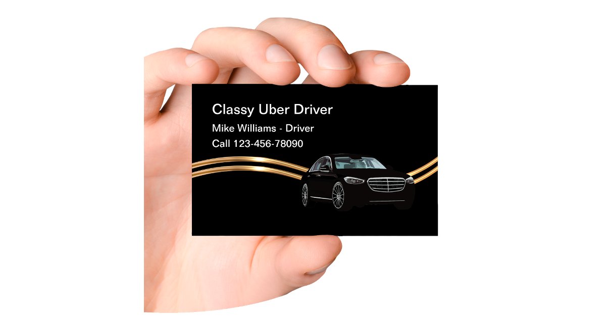 Classy Independent Uber Ride Driver Business Card | Zazzle