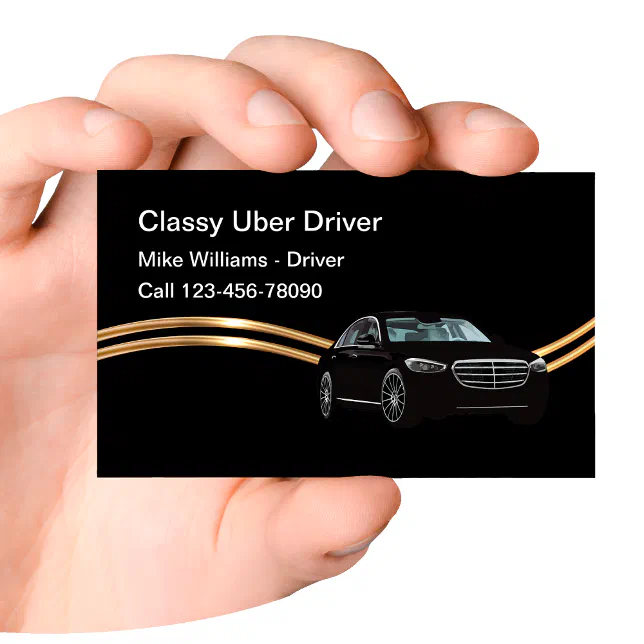 Classy Independent Uber Ride Driver Business Card | Zazzle