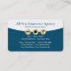Classy Insurance Agent Business Card | Zazzle