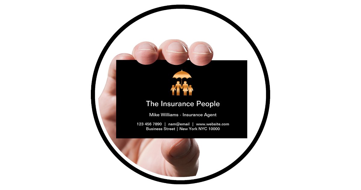 Classy Insurance Agent Business Cards | Zazzle
