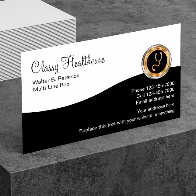 Classy Insurance Representative Business Card | Zazzle