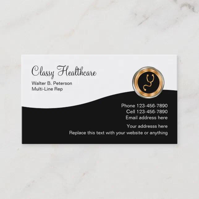 Classy Insurance Representative Business Card | Zazzle