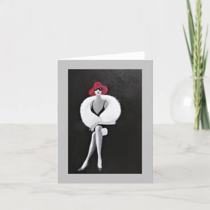 Classy Lady/ Note Card | Zazzle