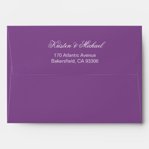 Classy Lavender Purple Lace | 5 x 7 Mailing Envelope | Zazzle