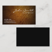 Classy Leather College Professor Business Card | Zazzle