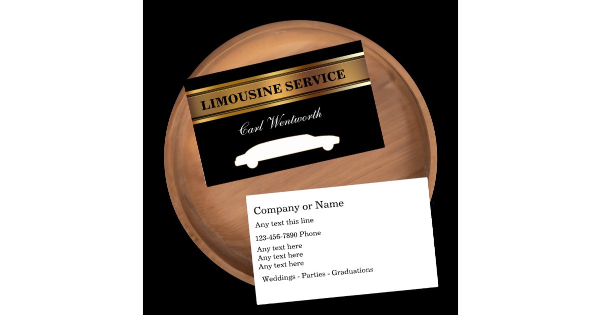 Classy Limo Driver Business Cards | Zazzle