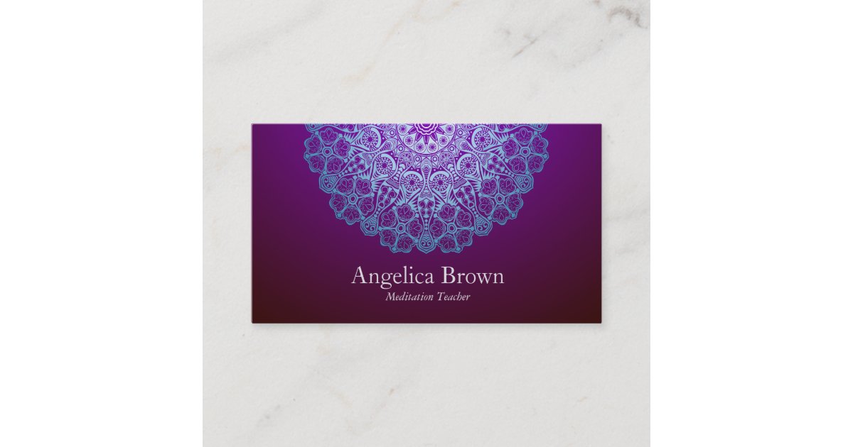 Classy Mandala Business Card | Zazzle