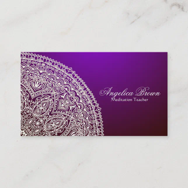 Classy Mandala Business Card | Zazzle