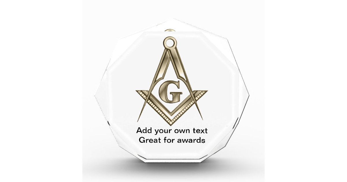 Classy Masonic Award | Zazzle