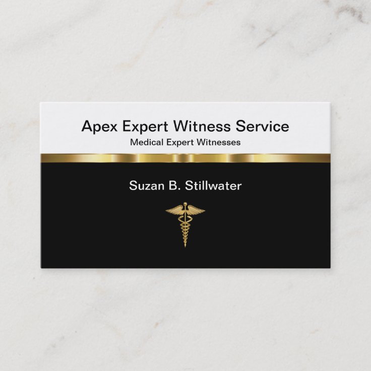Classy Medical Expert Witness Businesscards Business Card | Zazzle