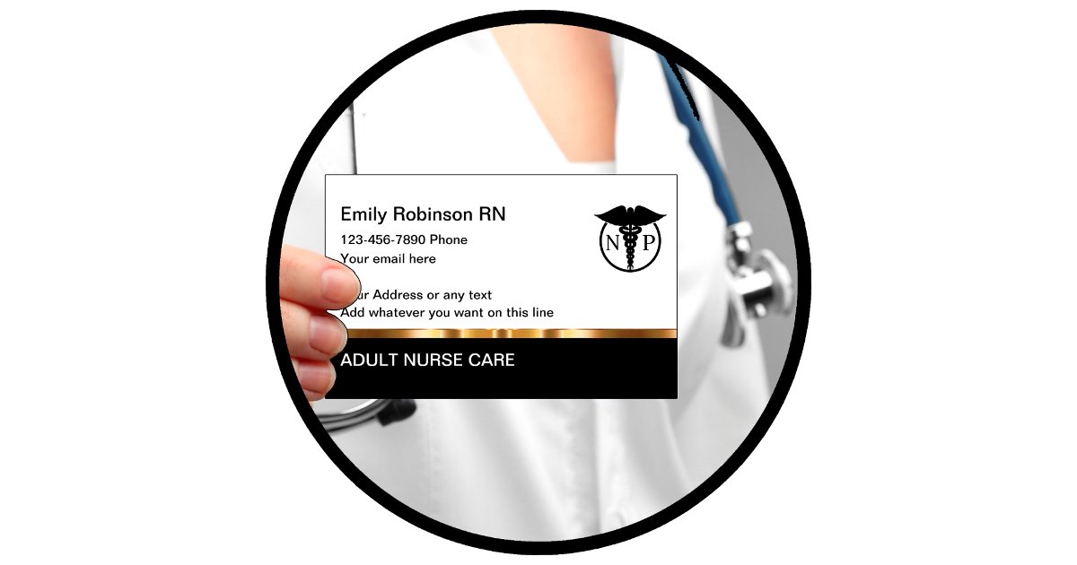 Classy Medical Nurse Practitioner Business Card | Zazzle