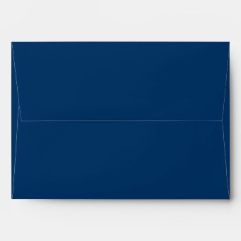 Classy Medieval Monogram Gold Midnight Blue Damask Envelope | Zazzle