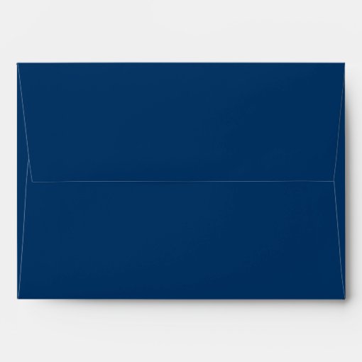 Classy Medieval Monogram Gold Midnight Blue Damask Envelope | Zazzle