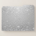 Classy metallic silver glitter file folder | Zazzle
