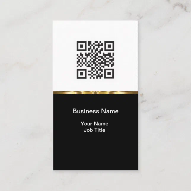 Classy Minimalist QR Code Template Business Cards | Zazzle