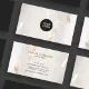 Classy Modern Gold Foil Logo Business Cards | Zazzle