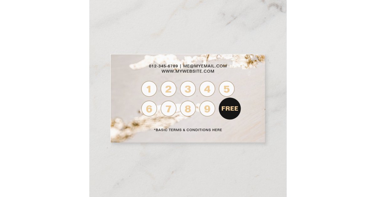 Classy Modern Gold Foil Loyalty Card | Zazzle