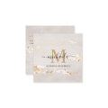 Classy Modern Gold Foil Monogram & Name Business Card | Zazzle