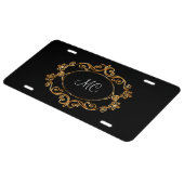 Classy Monogram Elegant Car Tag License Plate | Zazzle