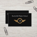 Classy Monogram Flight School Business Card | Zazzle