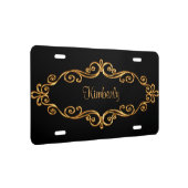 Classy Monogram Girly Design License Plate | Zazzle