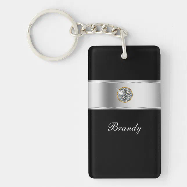 Classy Monogram Keychains | Zazzle