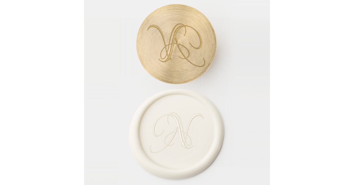Classy Monogram Wax Seal Stamp | Zazzle
