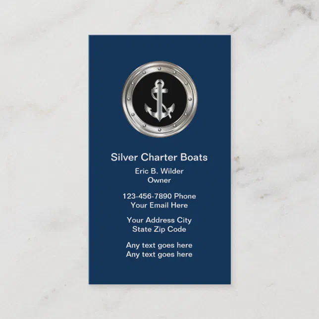 Classy Nautical Business Cards | Zazzle