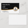 Classy Nautical Marine Theme Business Card | Zazzle