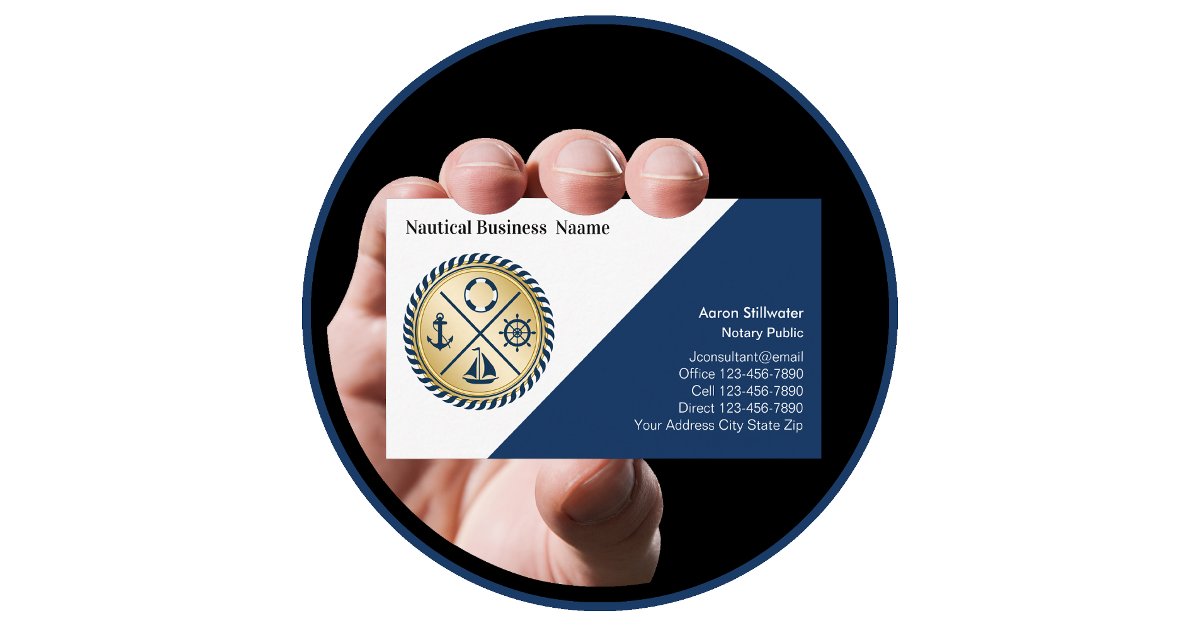 Classy Nautical Theme Business Cards | Zazzle