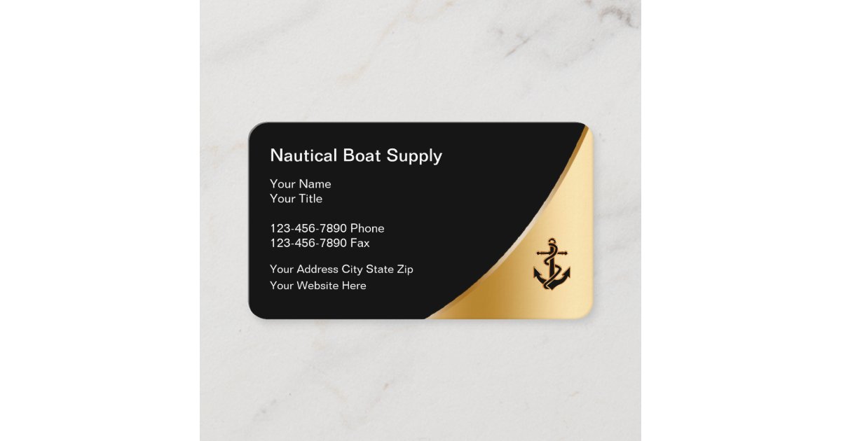 Classy Nautical Theme Business Cards | Zazzle