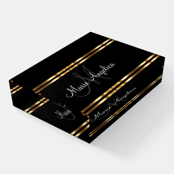 Classy Office Desk Monogram Paperweight | Zazzle