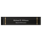 Classy Office Executive Board Of Directors Design Desk Name Plate | Zazzle