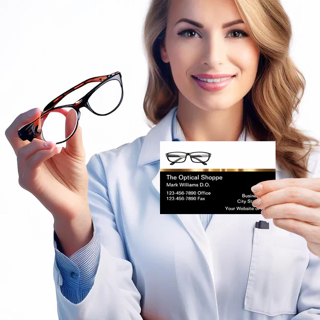 Classy Optical Optician Business Cards | Zazzle