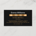 Classy Personal Concierge Business Card | Zazzle
