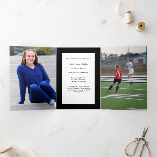 Classy Photo Graduation Announcement | Zazzle