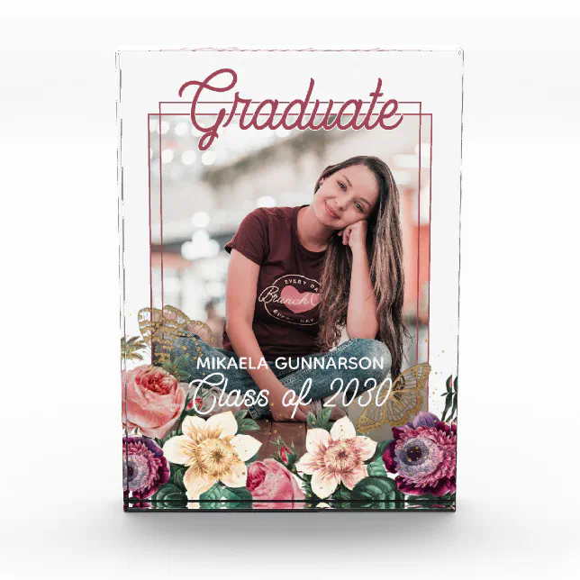 Classy Photo Personalized Congratulations Graduate | Zazzle