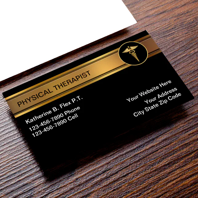 Classy Physical Therapist Business Cards | Zazzle