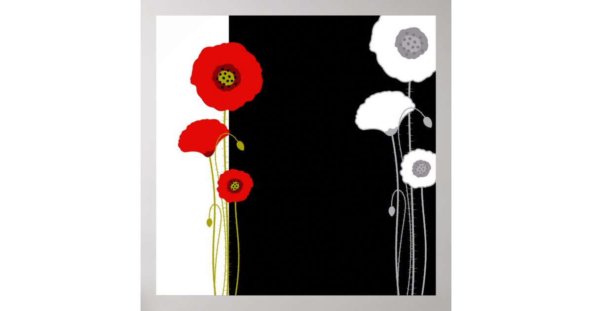 Classy Poppy Poster | Zazzle