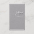 Classy Professional Monotone Business Card | Zazzle