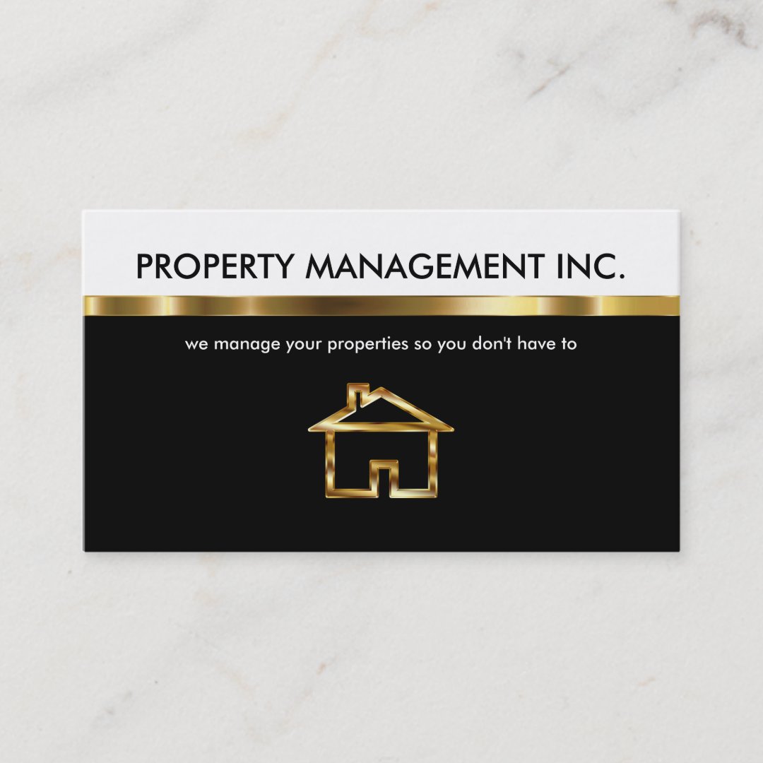 Classy Property Management Business Cards | Zazzle