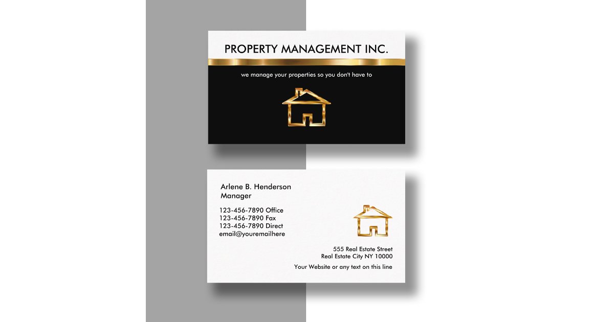 Classy Property Management Business Cards | Zazzle