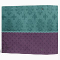 Classy Purple & Teal Recipe Binder | Zazzle