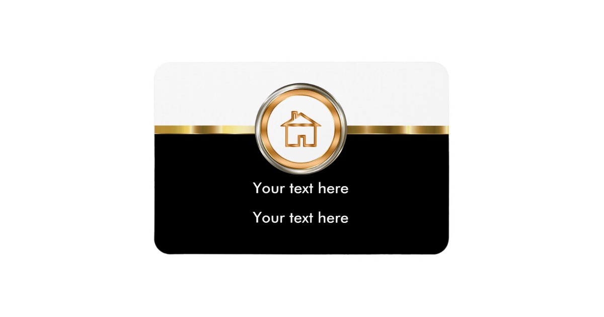Classy Real Estate Agent Magnets | Zazzle