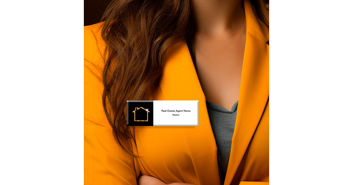 Classy Real Estate Agent Name Tags | Zazzle