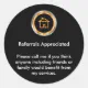 Classy Real Estate Agent Referral Appreciation Classic Round Sticker ...
