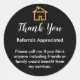Classy Real Estate Agent Referral Thank You Classic Round Sticker | Zazzle