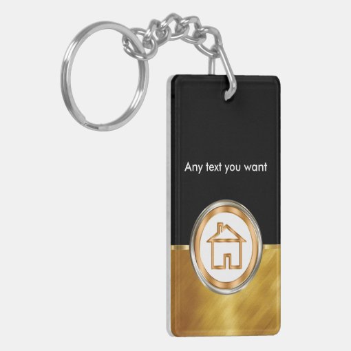 Classy Real Estate Keychains | Zazzle