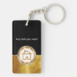 Classy Real Estate Keychains | Zazzle